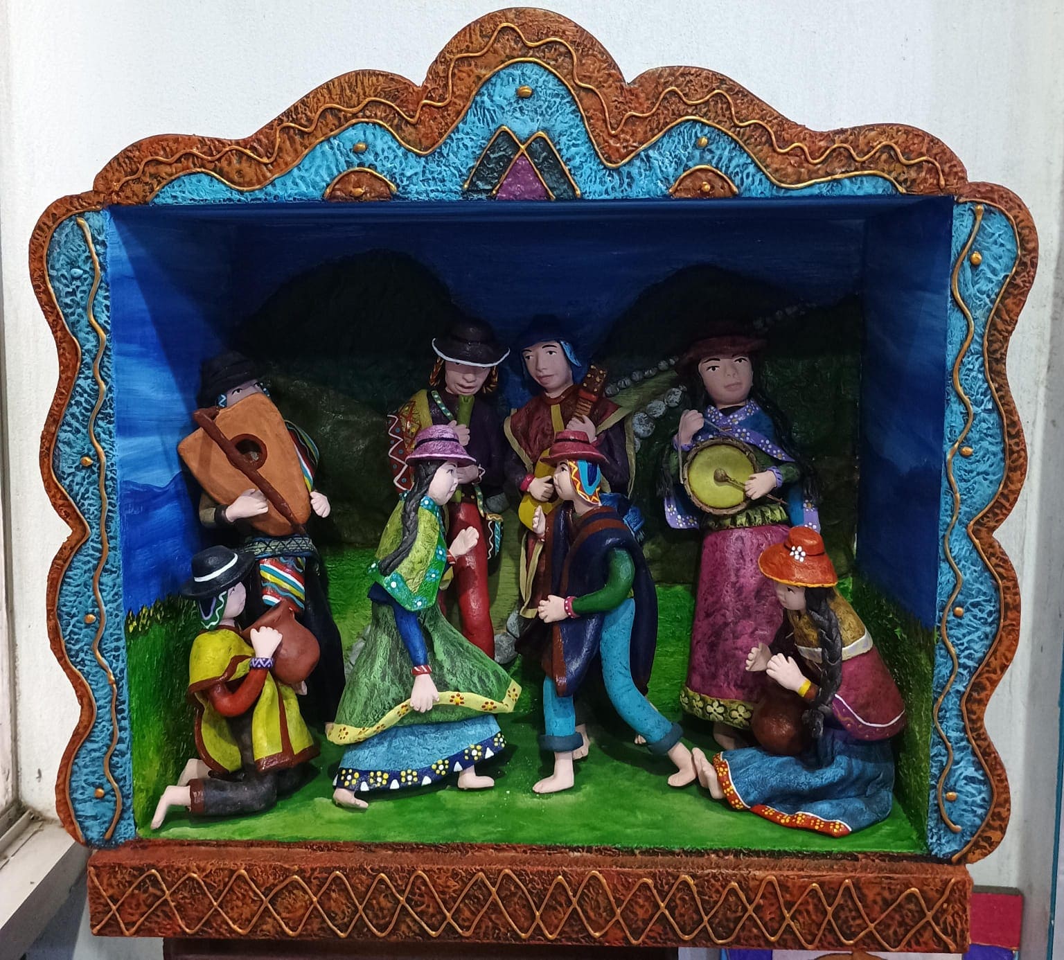 Retablo andino de celebración – Templo del Arte
